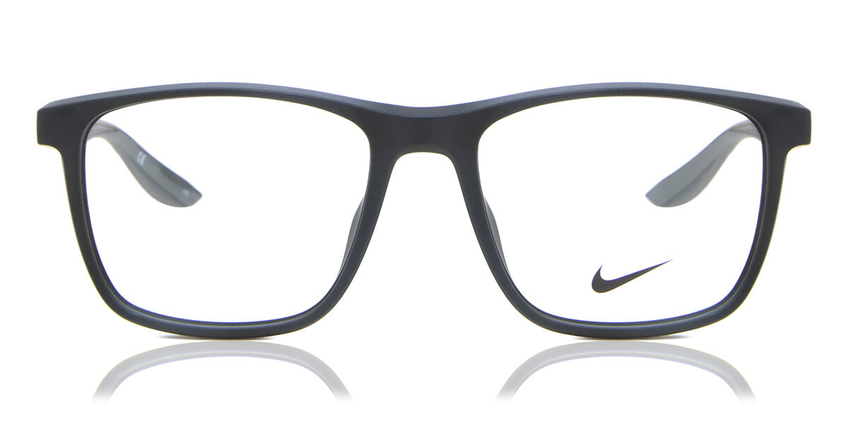 Nike 7038 001 Square Matte Black Eyeglasses | SmartBuyGlasses UK