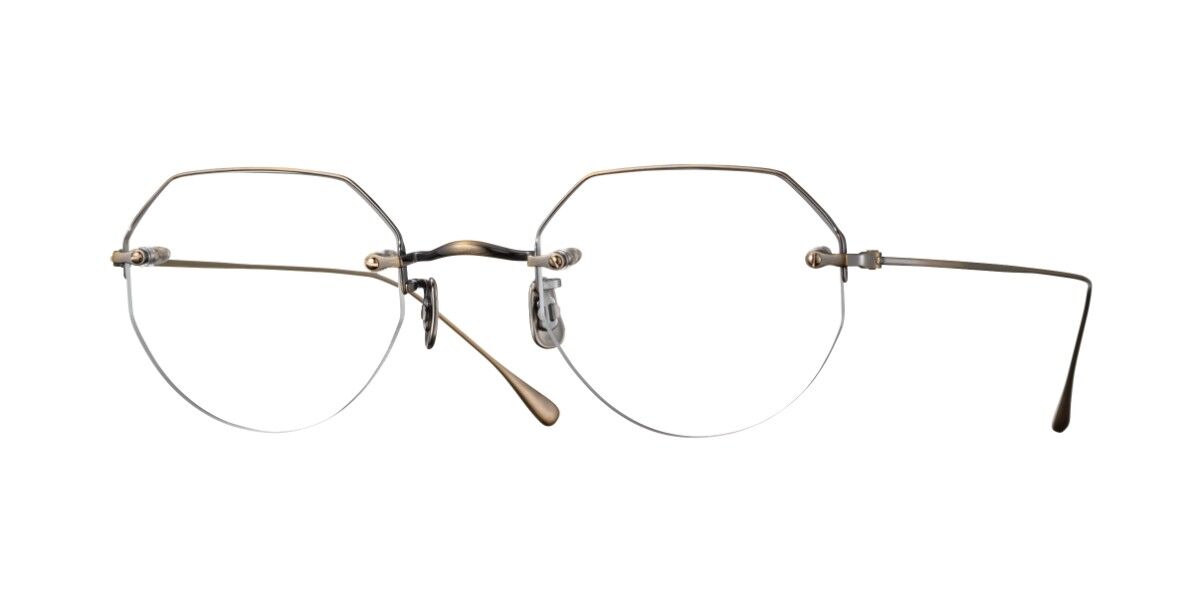 Eyevan 189 901 Geometric Antique Gold Eyeglasses | SmartBuyGlasses UK