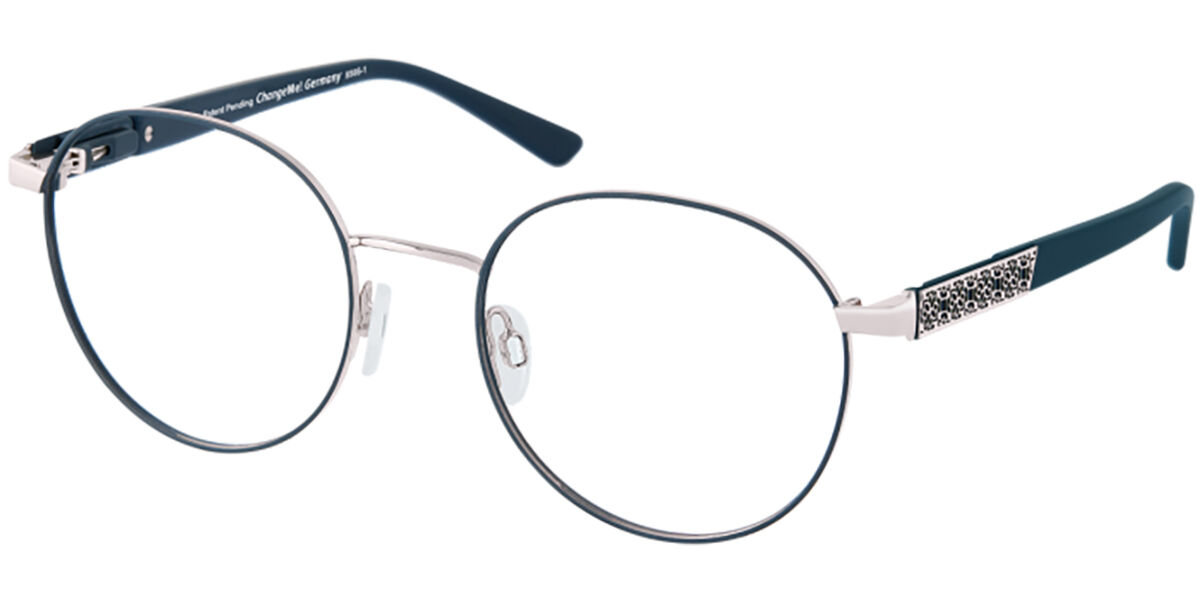 ChangeMe! 2786 002 Round Matte Blue on Light Rose Eyeglasses ...